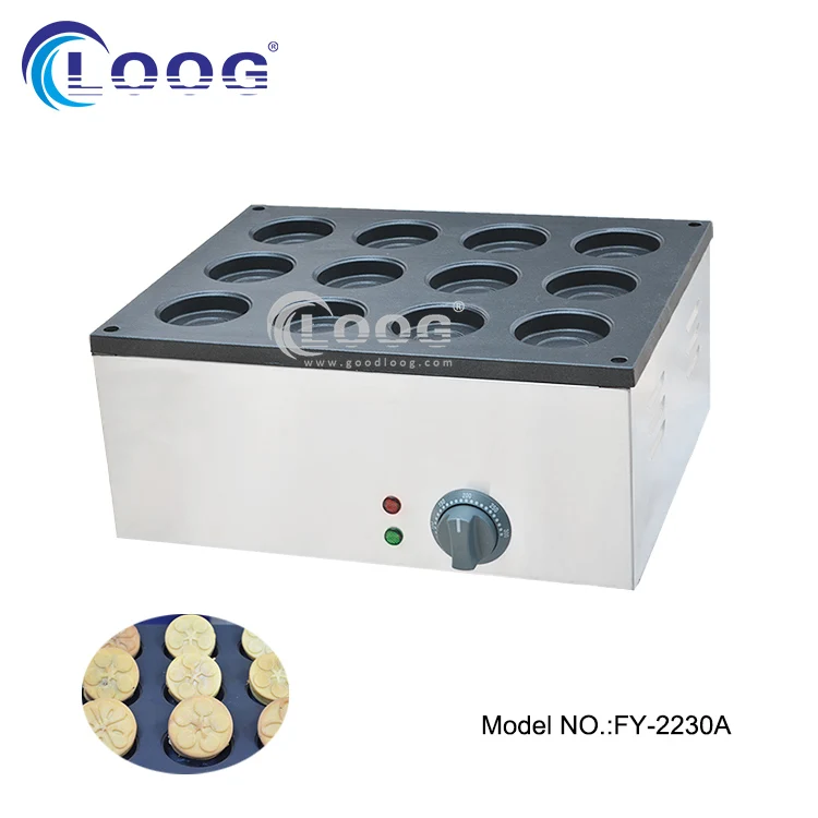 Commercial Kitchen Equipment Electric Wheel Cake Machine 12 Holes ...