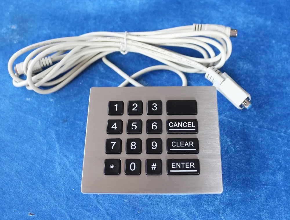 16 Keys Ip67 Industrial Usb Metal Numeric Metal Keypad Rs232 Function ...