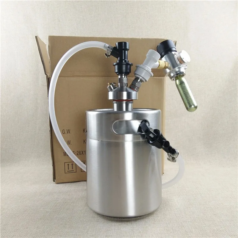 5l Stainless Steel Beer Drums With Co2 Tap - Buy Beer Drums,Beer Drums ...