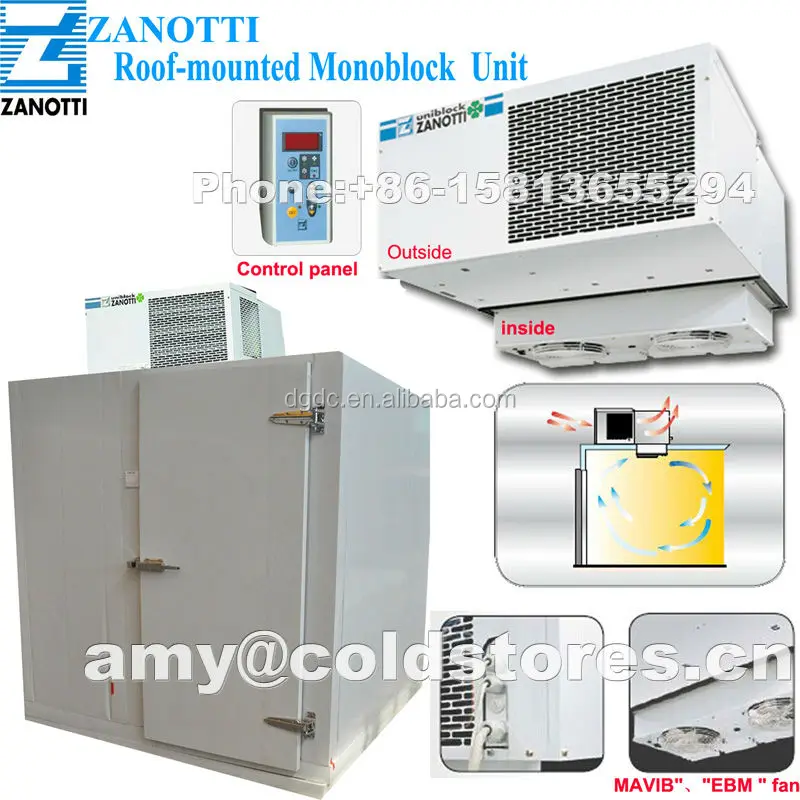 Zanotti Assembled Cold Freezer Roof-mounted Monoblock Unit L2*w2*h2.2m ...