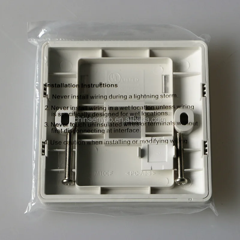 Dual Port RJ45 Commscope Face Plate - Enyoo or OEM