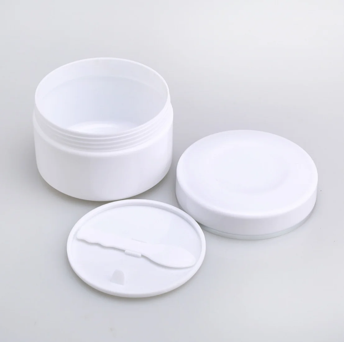 Pot cosmétique en plastique PP blanc de 200 ml, 250 ml, 500 ml ...