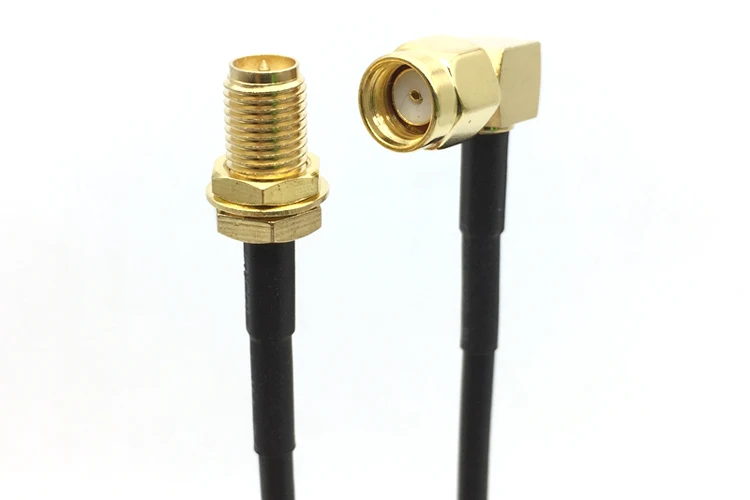 Rp Sma Male Right Angle To Rp Sma Female Straight Connector Lmr100 Lmr ...