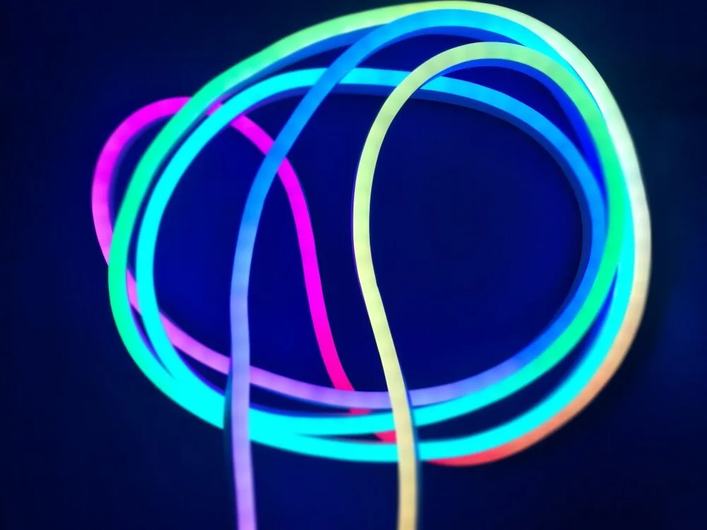 5050 Neon 120leds Per Meter 0.25m Cut Ip68 Waterproof Ws2812b Ic Neon ...