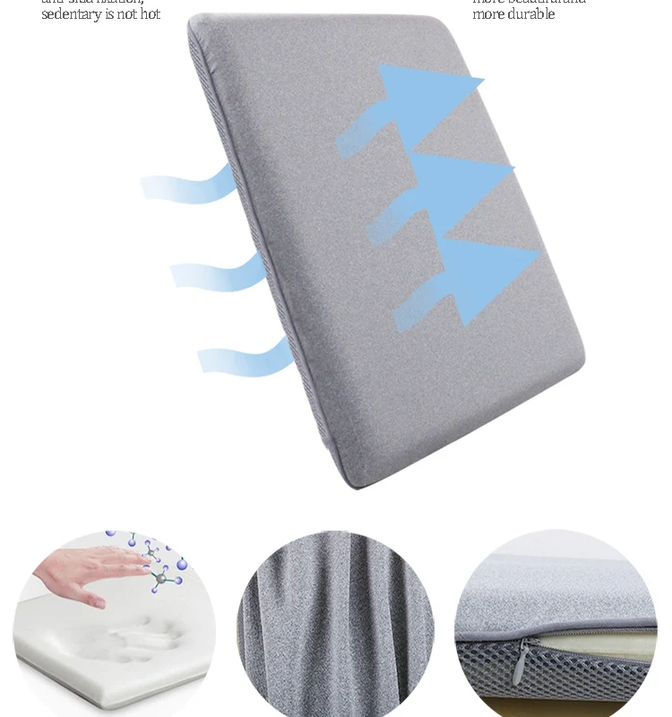 Soft Memory Foam Hard Chair Seat Cushion - Anti-decubitus