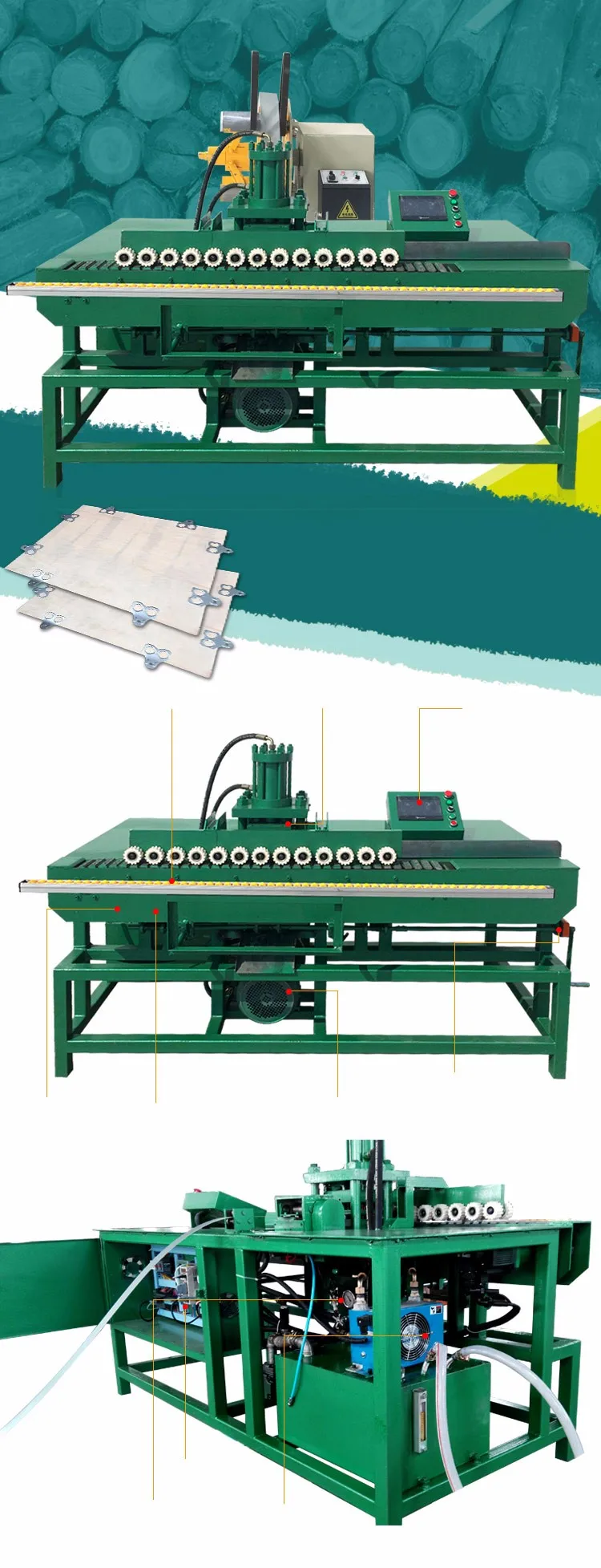 Full Automatic Nailless Plywood Box Buckle Making Machine - Buy Full ...