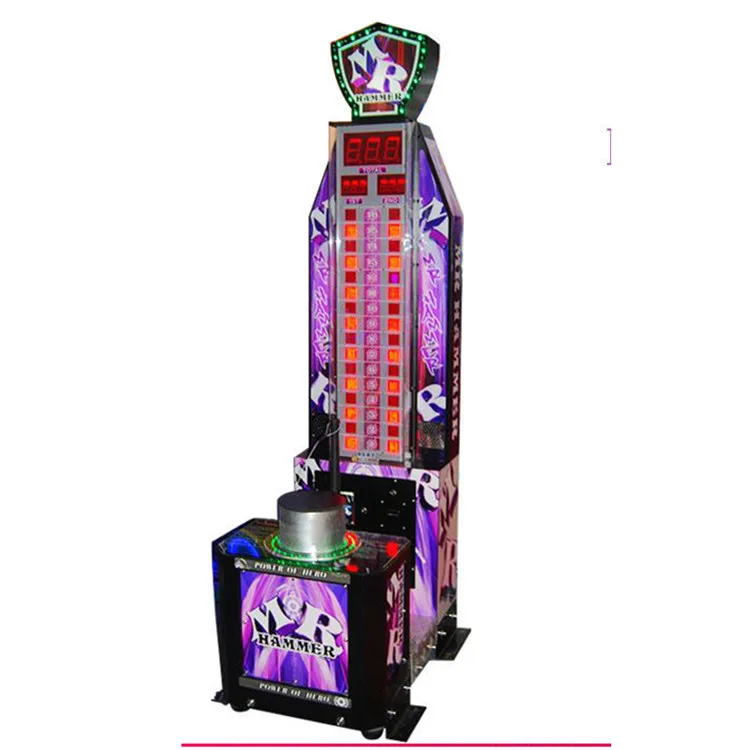 Coin Operated Hit Hammer Game Machine Lottery Ticket Redemption Big ...