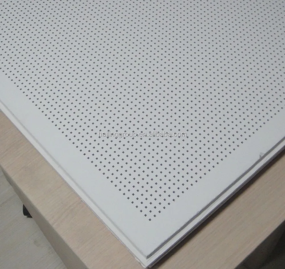 Sound-proof Panels Perforated Gypsum Acoustic Ceiling Designs - Buy ...