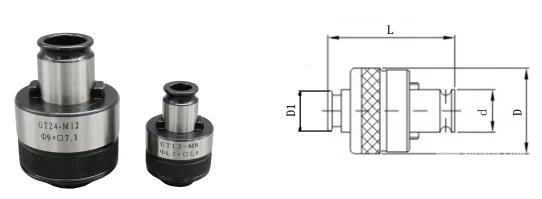 GT12 Tapping Quick Change Tap Collets - Reliable Overload Clutch Function