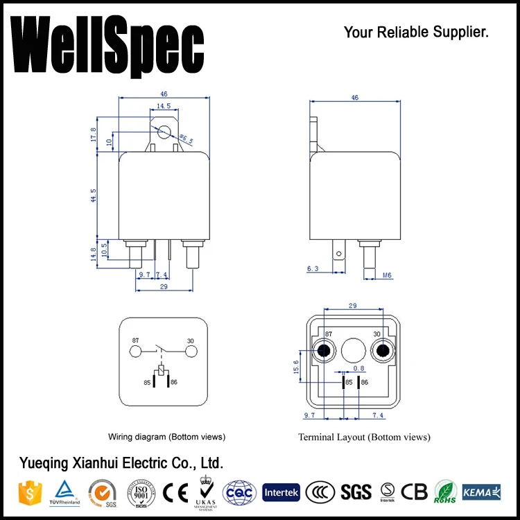 Relay 12v Nais Relay 24v Mini Automotive Relay WM686 TN686