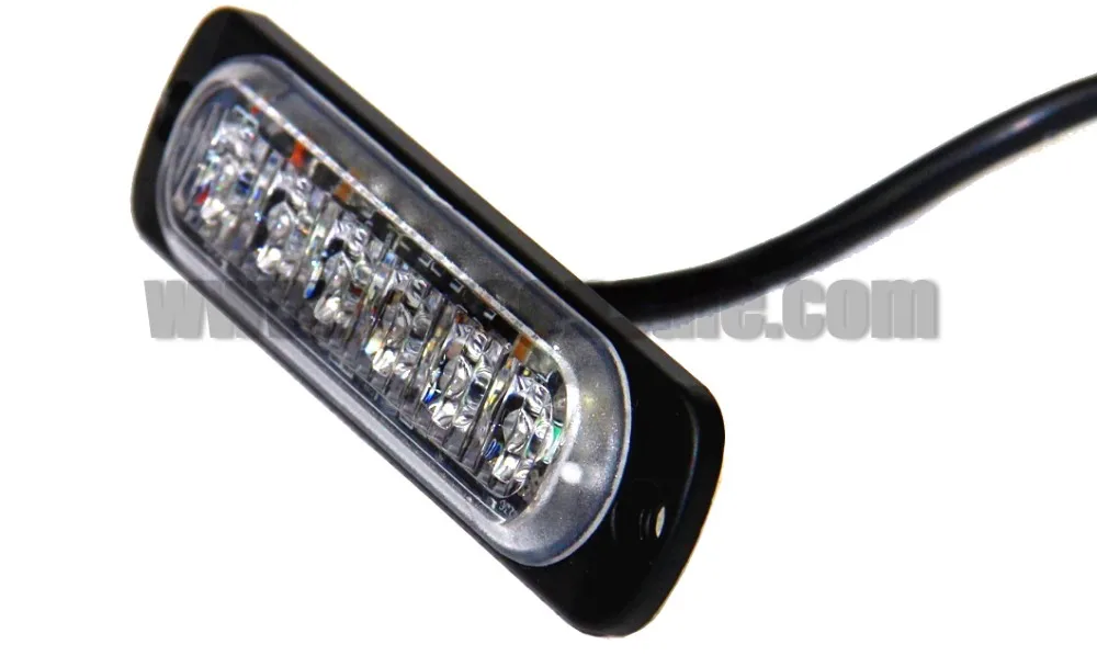 Surface Mounted Led Grille Warning Lights/6leds Strobe Flashing Warning ...