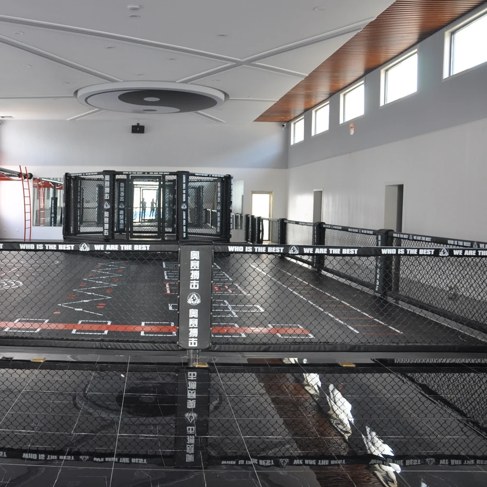 International Competition Boxing Ring Octagonal Cage Standard Floor Mma ...