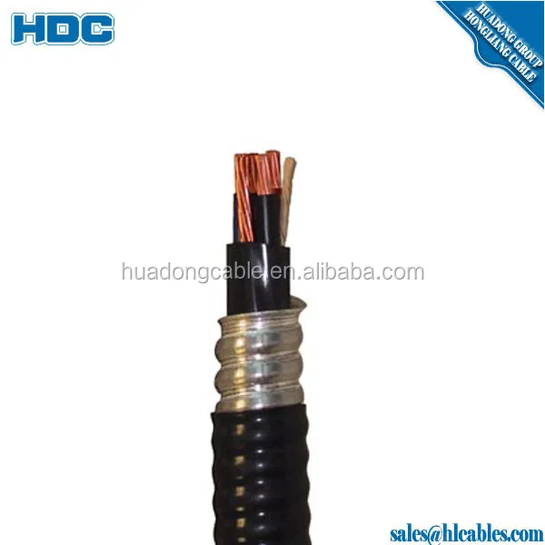 Galvanized Steel Armor Mc Cable 12/2 12/3 14/2 Size Armoured ...