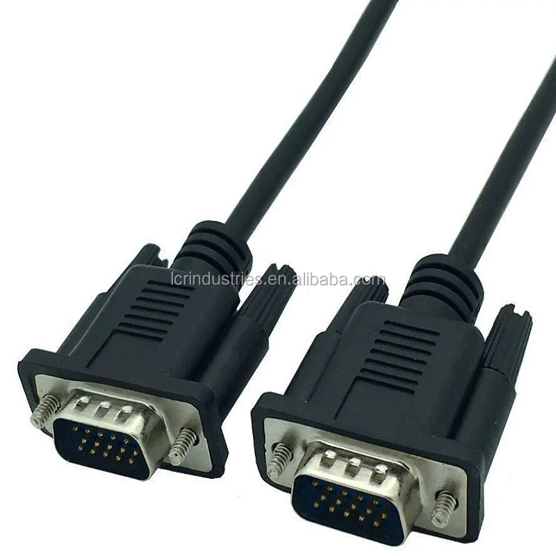 15 Pin Db15 Male To Male Db15 Vga Extension Cable With Panel Mount ...