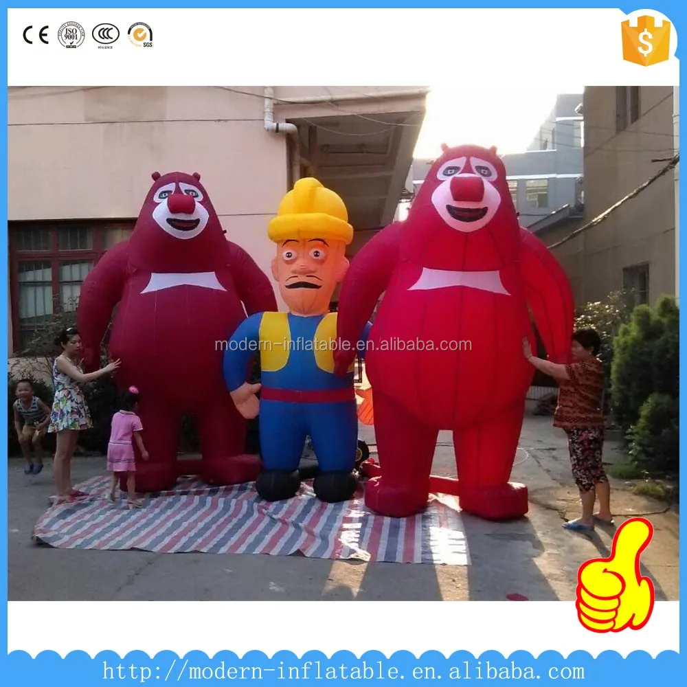 2020 New Inflatable Yellow Cartoon Mascot Duck for Advertising Promotion