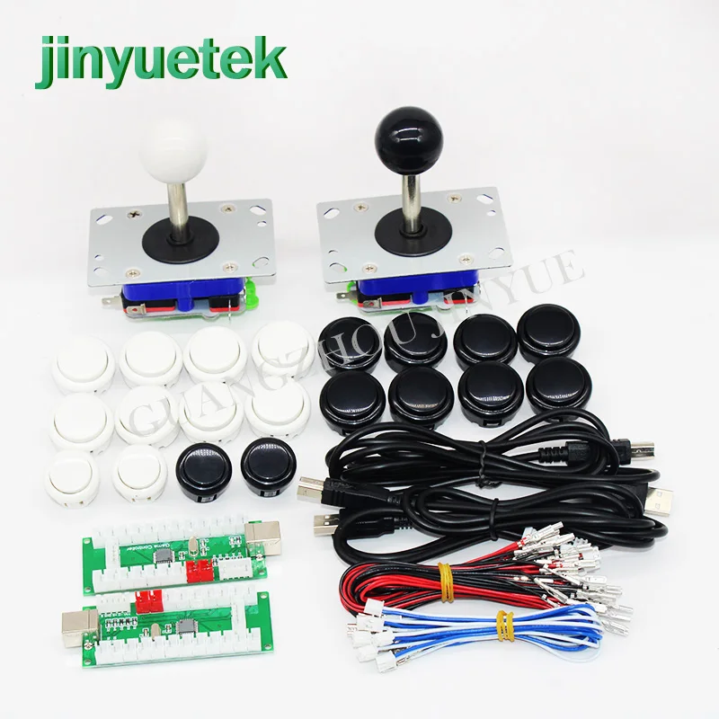 Factory Direct Arcade Joystick DIY Kit - 2 Joysticks, 16 Buttons