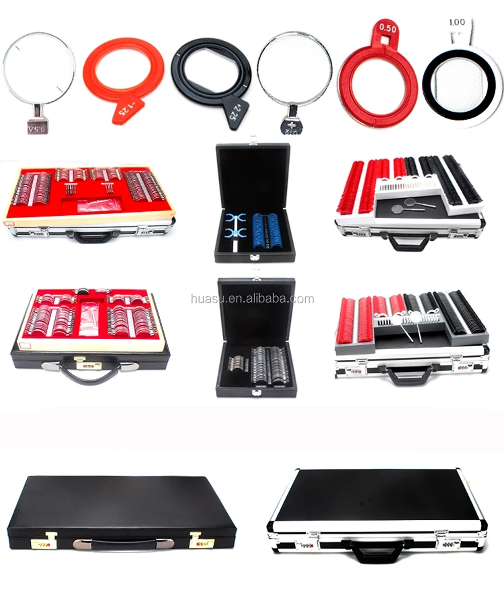 Professional Optical Equipment Trial Lens Set Optometry Eye Testing Box ...