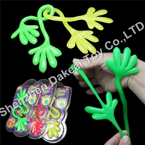 Rubber Sticky Hand Super Flexible Stretchy Sticky Grab Toy - Buy Sticky ...