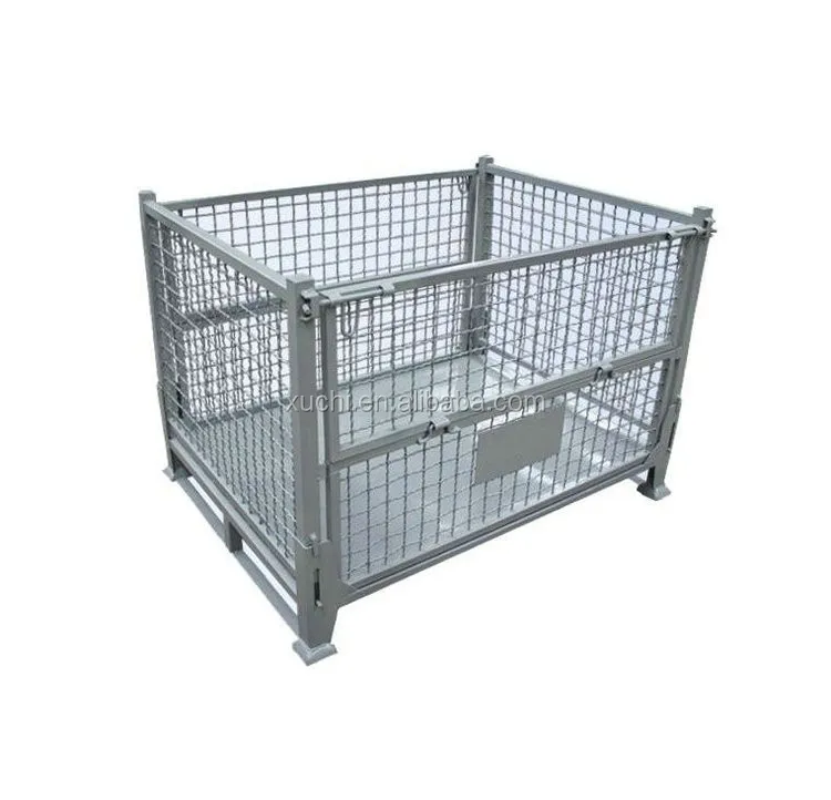 Lockable Pallet Box/equipment Collapsible Storage Cage - Buy Pallet Box ...