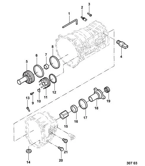 Genuine Topshaft Bearing Thrust For Ford Transit Ve83 878t 7019 Aa ...
