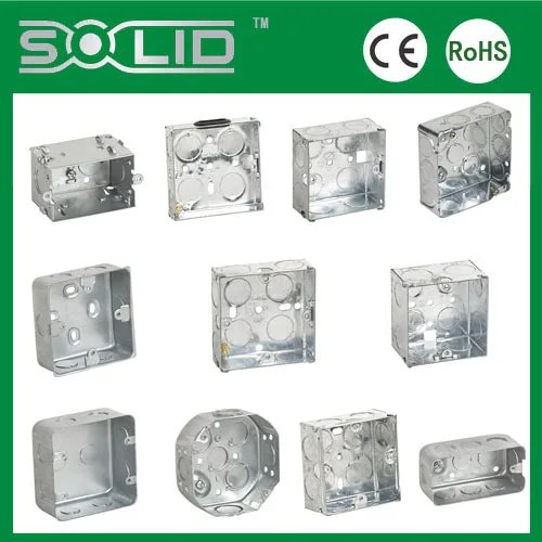 Bs4662 Galvanised Steel Electrical Double Gang Back Box - Buy Double ...