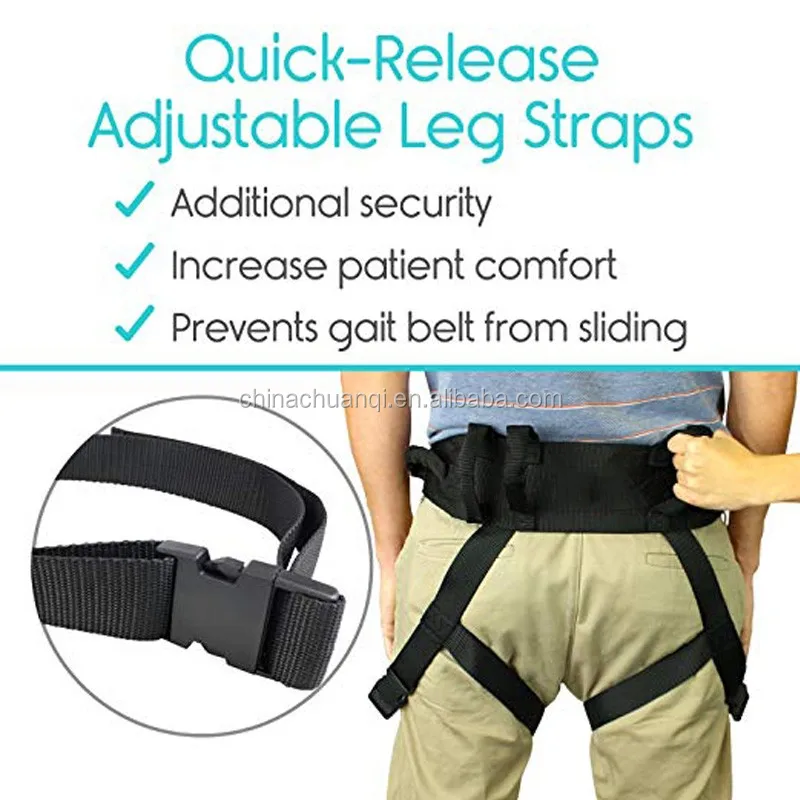 Transfer Belt With Leg Loops And Medical Nursing Safety Gait Assist ...