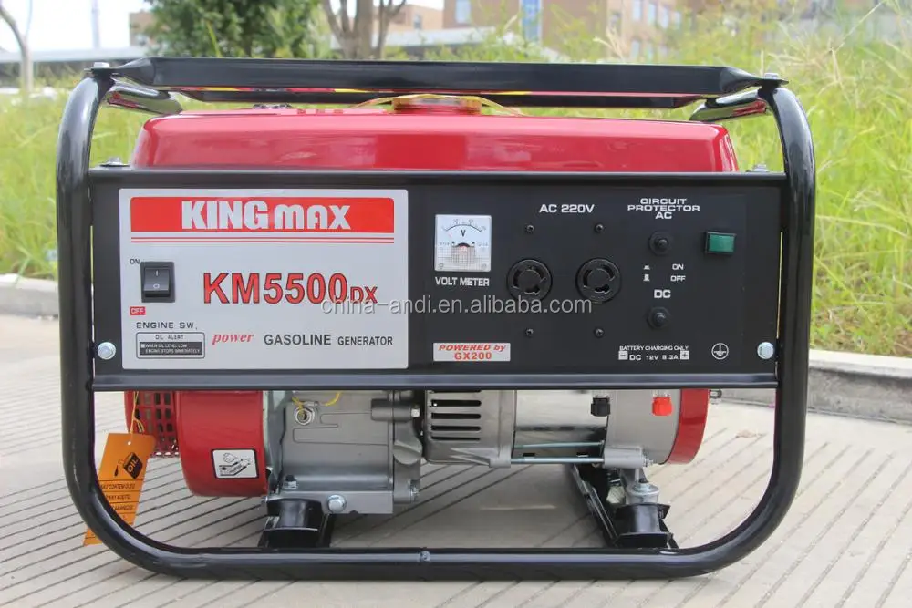 High Quality 6.5hp Gasoline Fuel King Max Power Generators (km5500dx ...