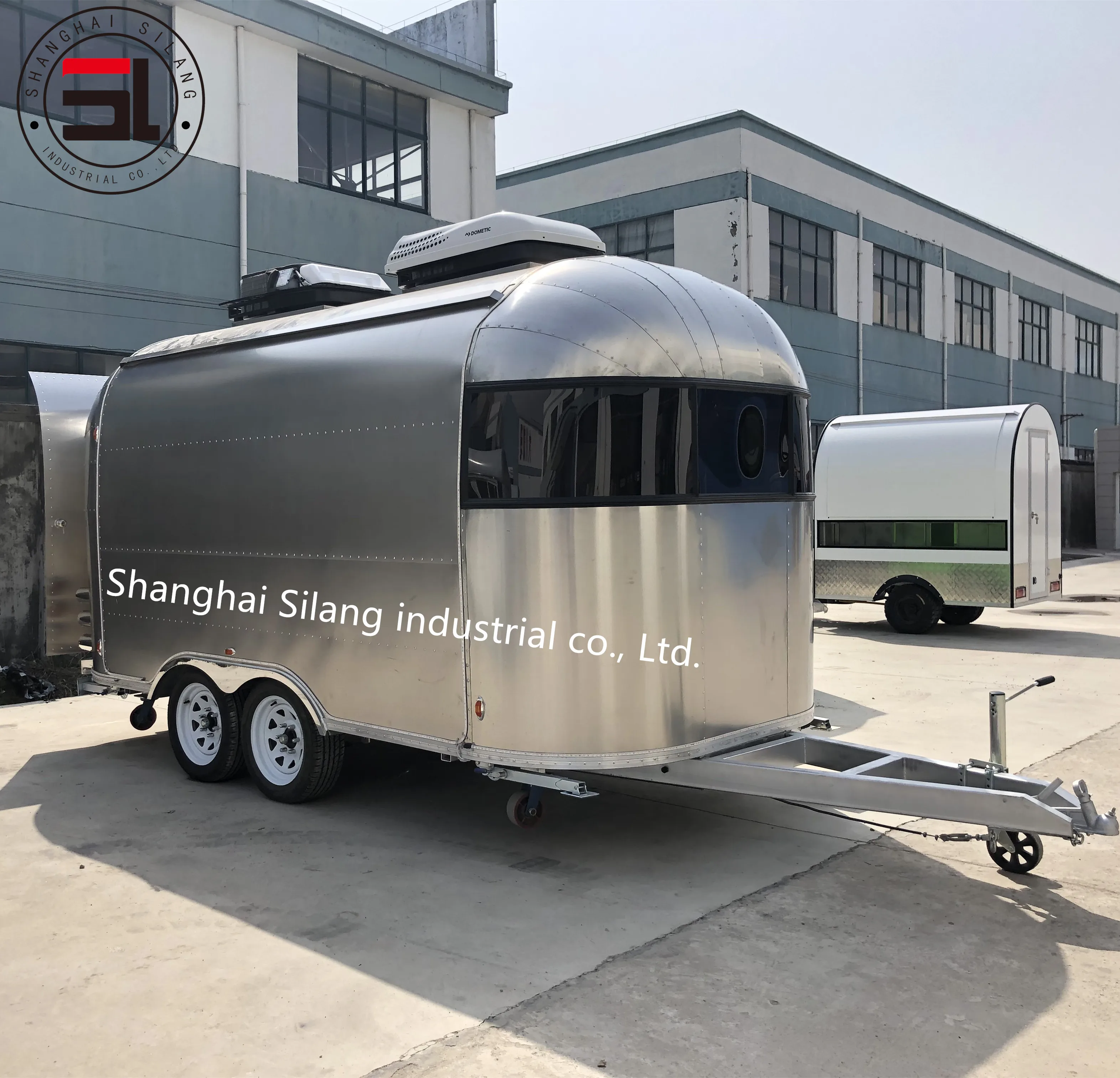 Fully Equipped Aluminum Towable Food Truck with Mobile Kitchen Pizza ...