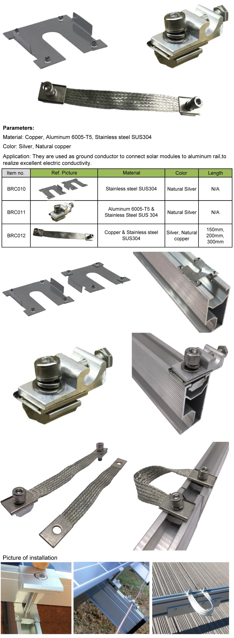 Solar Weeb Grounding Clips - Reliable PV Mounting Solutions