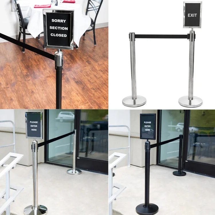 Stainless Steel Stanchion Poster for A4 Signs Frame| Alibaba.com