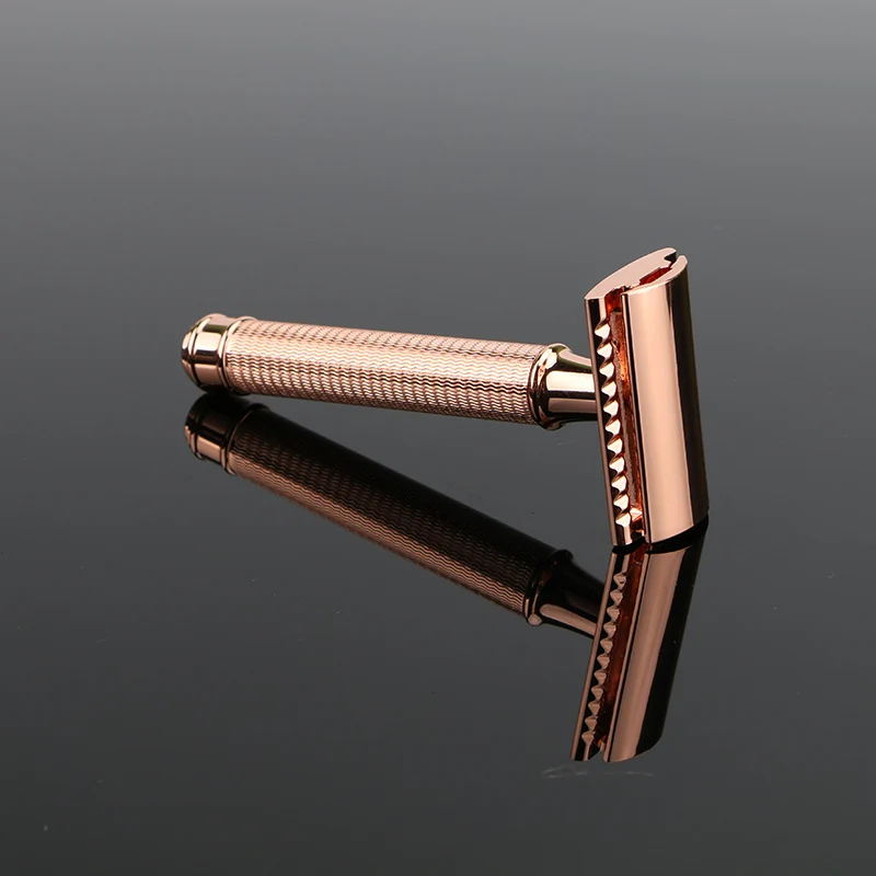Parco Classic Mens Copper Metal Handle Double Edge 3 Pieces Shaving ...
