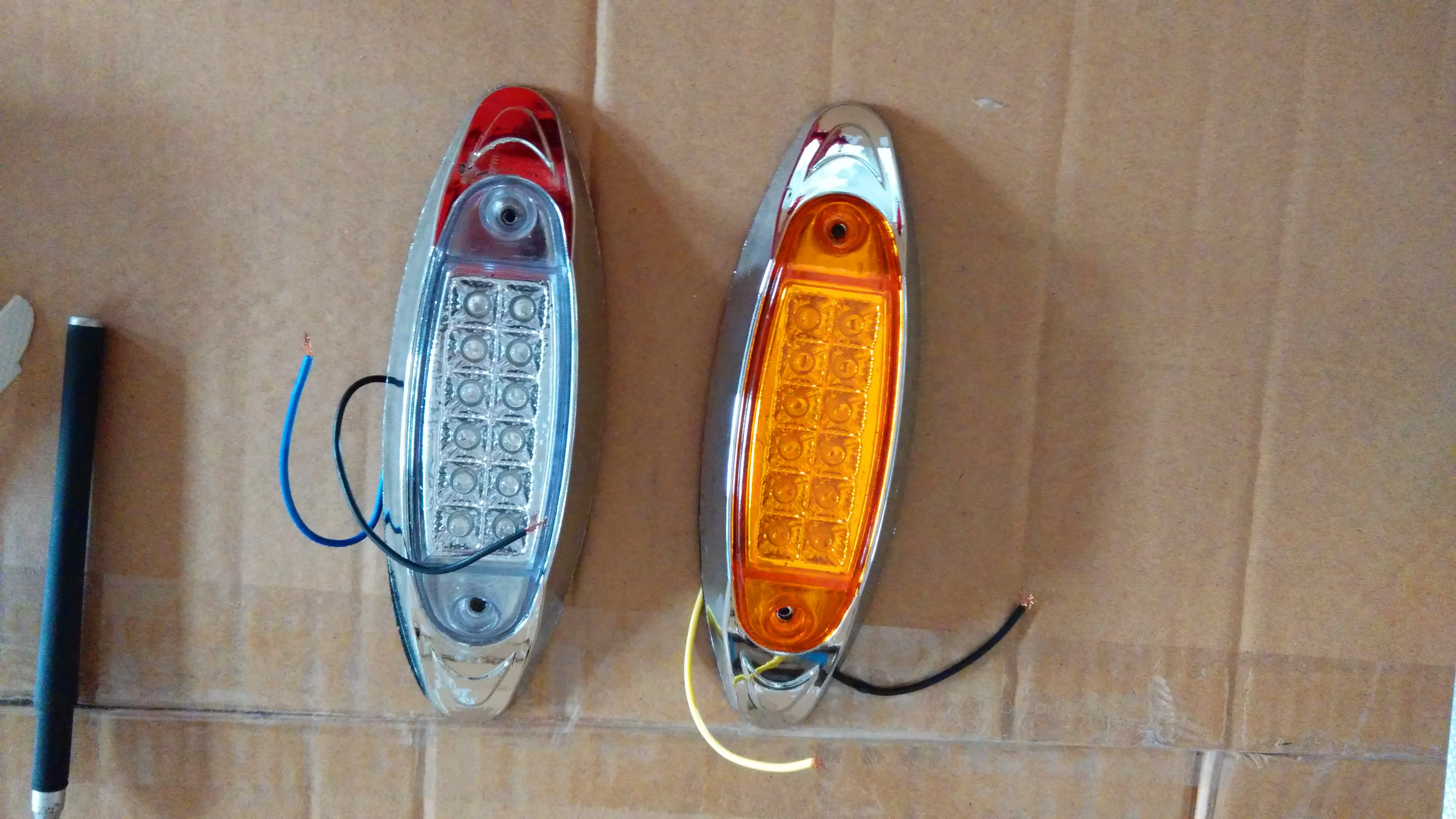 2020 Factory Supply Bus LED Side Lamp 130*42mm 12V 24V Amber