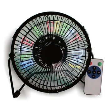6" Metal Structure Desktop Programmable Usb Led Message Fan With ...