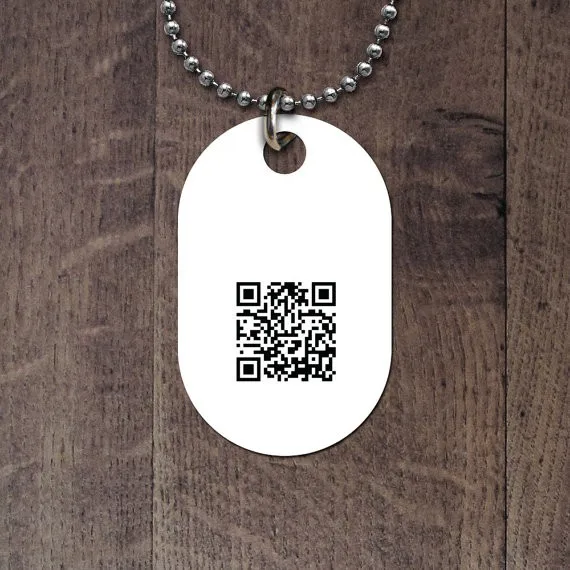 Odm Personalized Qr Code Engraved Promote Product Jewelry Custom ...