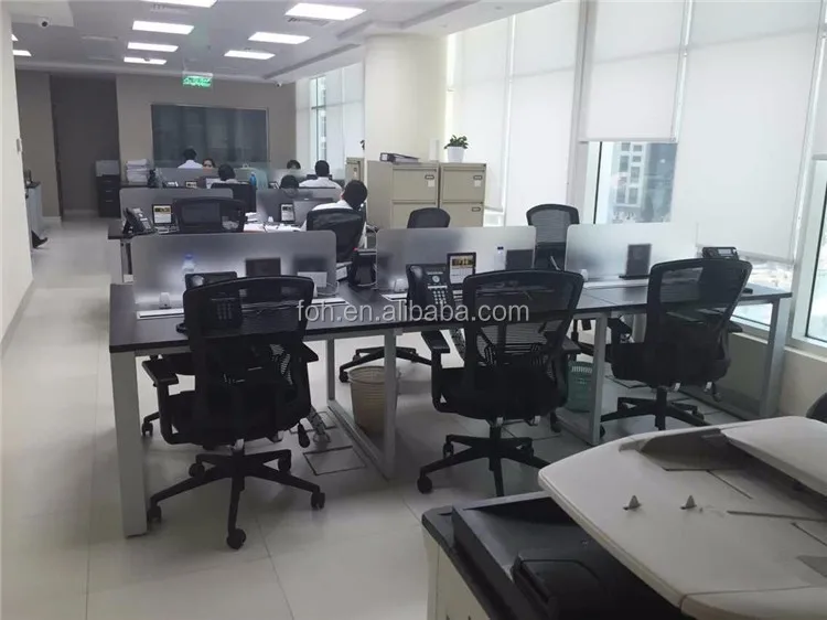 Office Modular High Cubicle Wall Glass Block Plywood