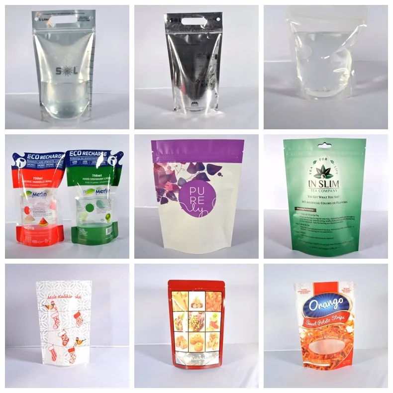 Printing custom or Wholesale stand up plastic sliver bag hs code 392321 ...