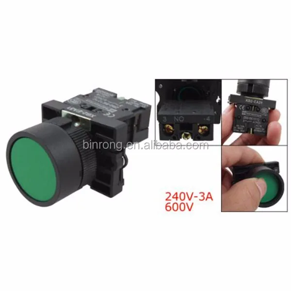 Xb2-ea31 Green Sign Ignition Momentary Push Button Switch 1 No - Buy Push Button Switch,12 Volt ...