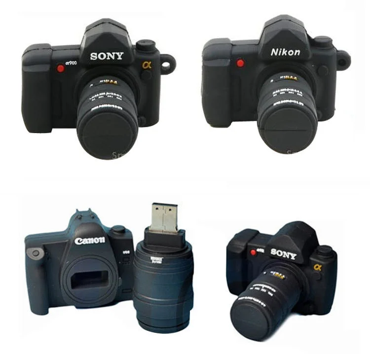 New Design Camera Shape Usb Flash Memory Drive 4gb 8gb With Keychain ...