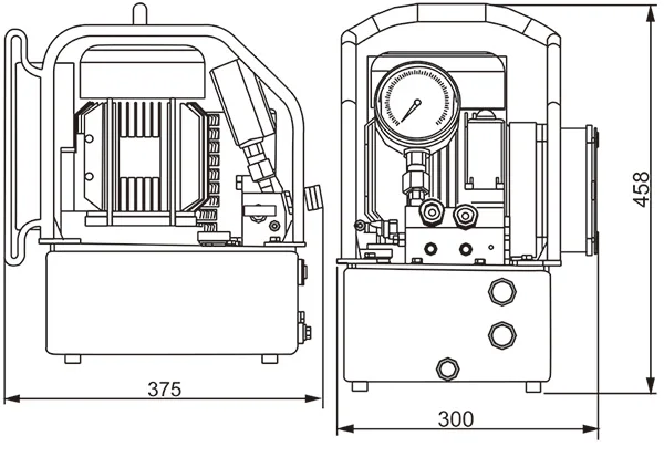 700 Bar /10000 Psi Betw-200 High Flow Electric Hydraulic Pum,Electric ...