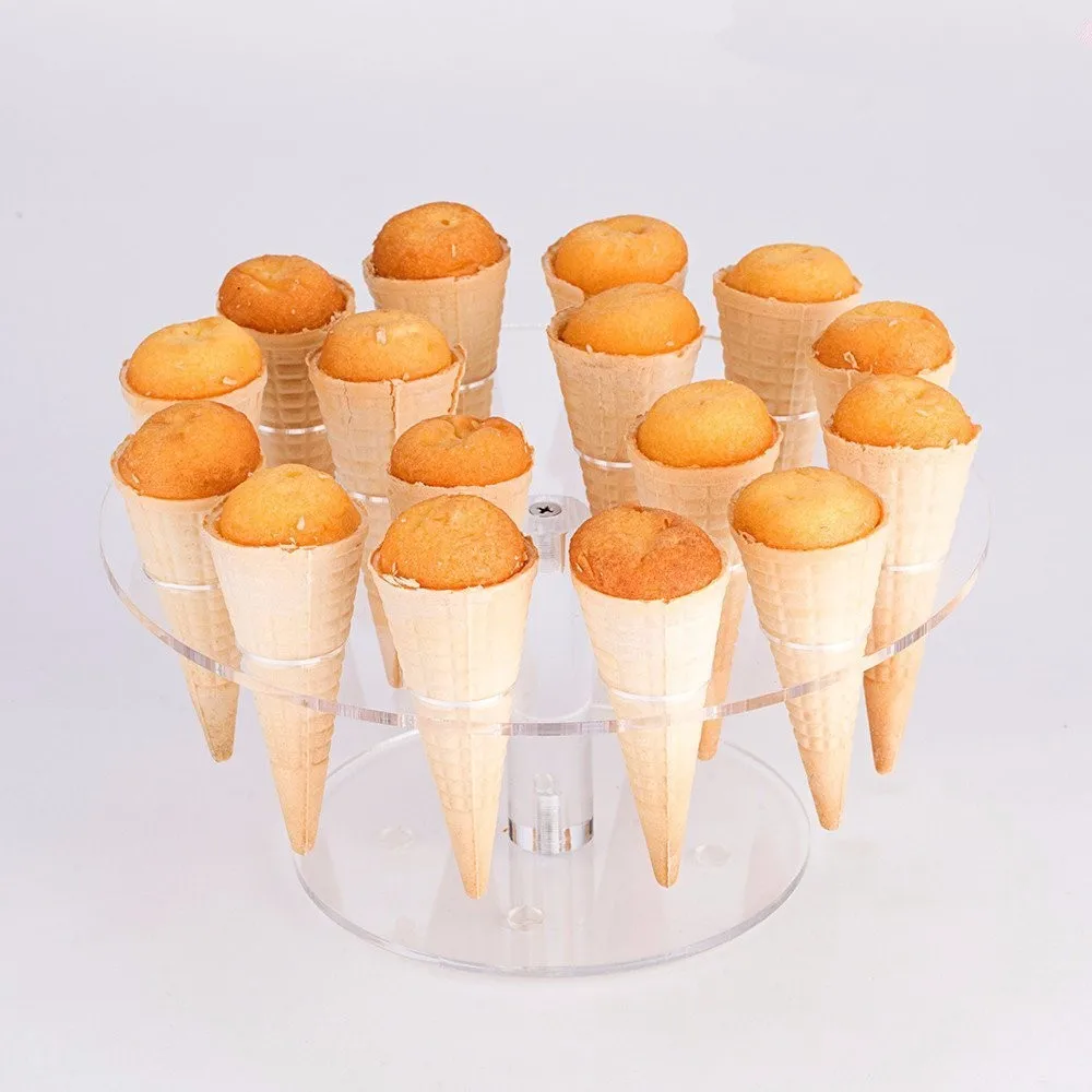 Custom Acrylic Ice Cream Cone Display Stand Ice Cream Cone Holder - Buy ...