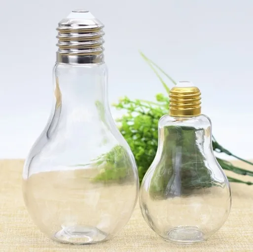 Light Bulb Shape Beverage Glass Bottles - Sustainable & Stylish