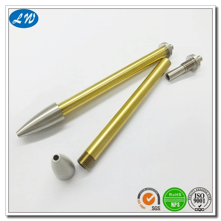 Oem Precision Cnc Turning Brass Mechanism Pen Turning Parts - Buy Pen ...