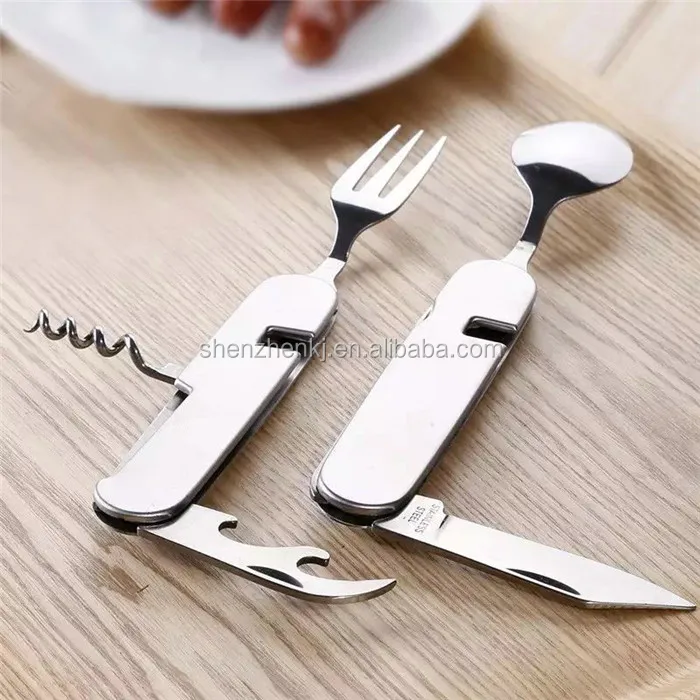 Stainless Steel Composite Fork Multifunctional 6-open Knife Multi ...