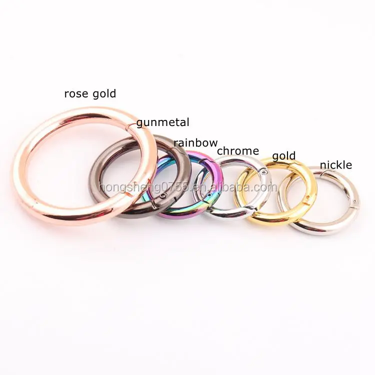Hot Sale 1 Inch Metal Spring Gate Round O Ring For Bag Accessories ...