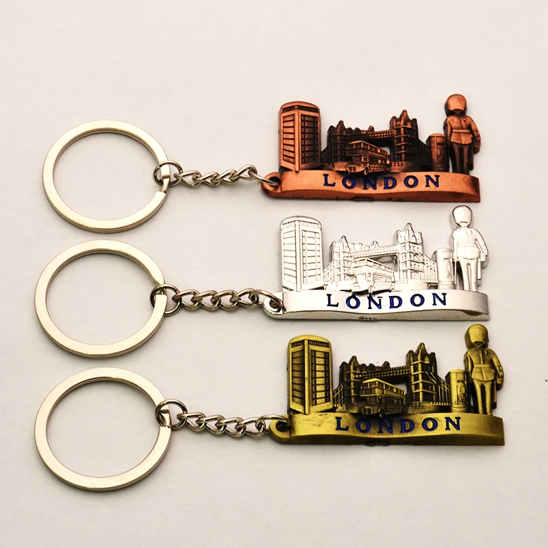 London Tower Bridge Tourist Souvenir Personalized Custom Keychain Key ...