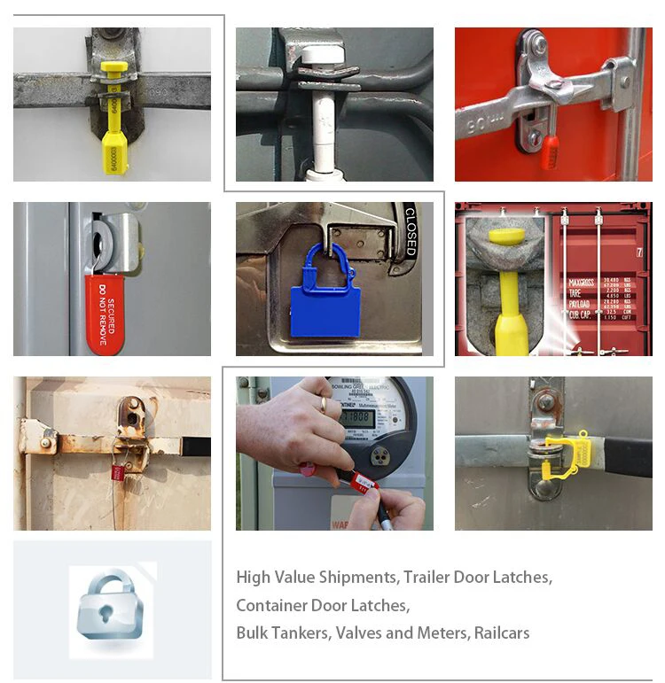 Yellow Cargo Container Seals Tamper Proof Metal Locks Security Bolt ...