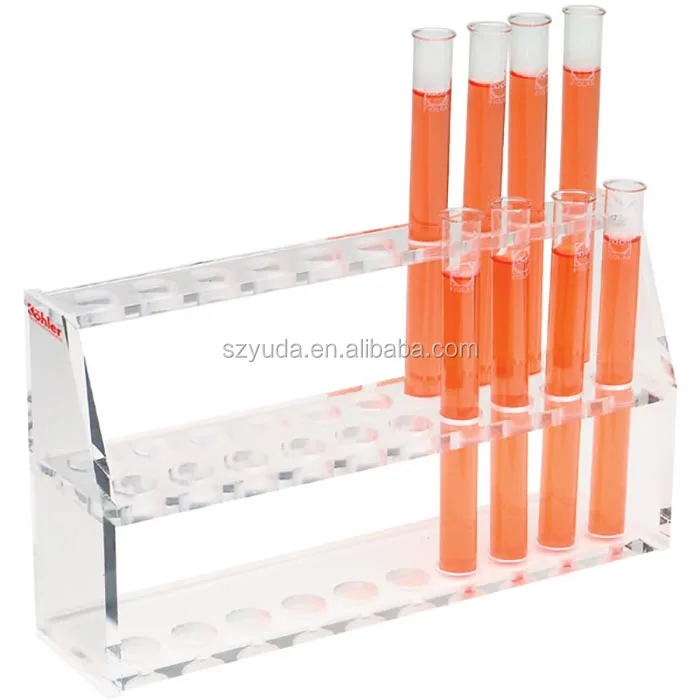 Acrylic Test Tube Compartments Tray Clear Several Compartments Acrylic ...
