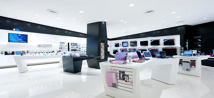 Modern Computer Retail Shop Interior Display Furniture Design - Elegant ...