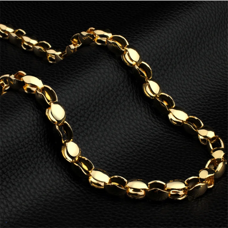 2018 Latest Design Saudi Gold Jewelry Necklace Chains for Men