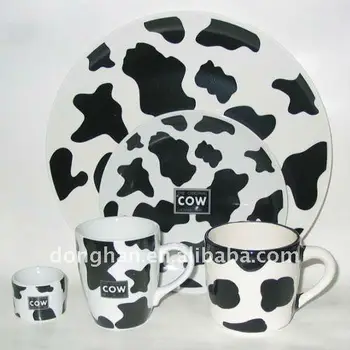 Interesting Porcelain Cow Design Dinner Set Tableware - Buy Cow Design ...